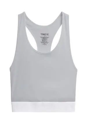 TOMBOYX Racerback Compression Top Silver