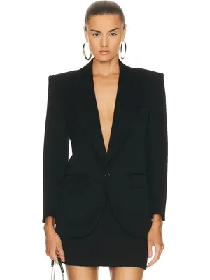 Saint Laurent Single Button Blazer - Noir