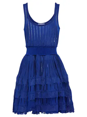 Alaïa Sleeveless Minidress - Blue