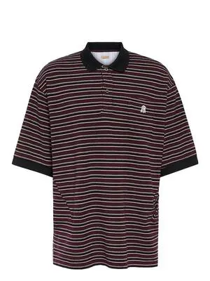 Undercover Striped Cotton Polo Shirt - Multicoloured