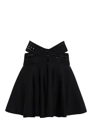 Alaïa Vienne High-rise Miniskirt - Black