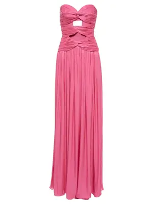 Costarellos Ambria Gathered Gown - Pink