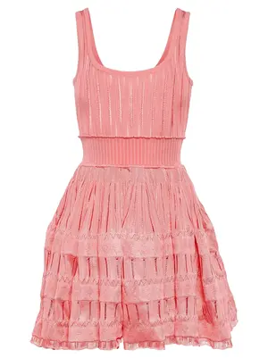 Alaïa Crinoline Mini Dress - Pink