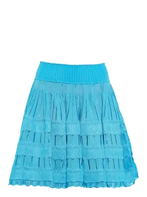 Alaïa Crinoline Miniskirt - Blue