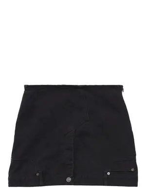 BALENCIAGA Balenciaga Upside-Down Denim Mini Skirt