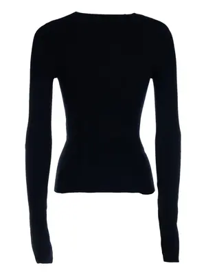 Balenciaga Twisted Cotton Jumper - Black
