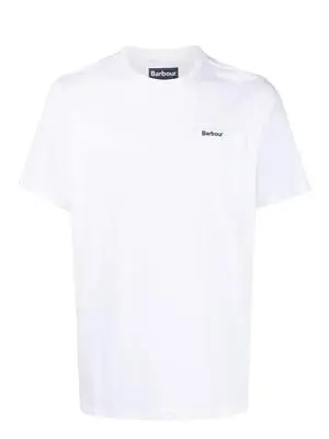 Barbour Logo-print Chest-pocket T-shirt - White