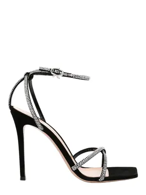 GIANVITO ROSSI Gianvito Rossi Crystal-Embellished 120mm Suede Sandals