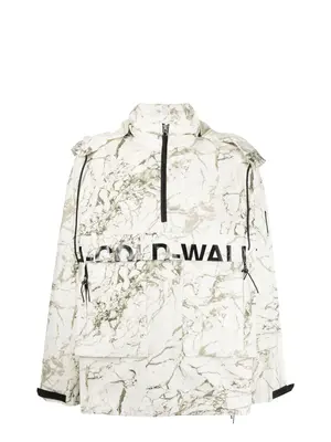 A-COLD-WALL* Marble-print Zip-up Jacket - Neutrals