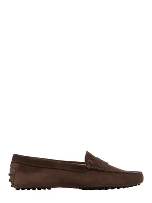 TOD'S Gommino Suede Driving Moccasins - Brown