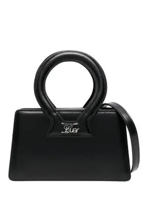 LUAR Ana Leather Shoulder Bag Black