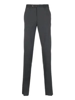 PT TORINO Mid-rise Tapered Trousers - Grey
