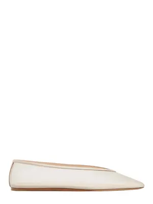 Le Monde Beryl Luna Mesh Ballerina Flats Grey
