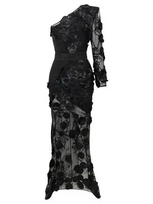 ZHIVAGO I Found Love One-shoulder Gown - Black
