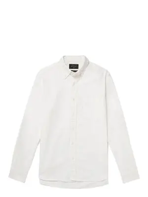 BEAMS Button-down Collar Cotton Oxford Shirt - Neutrals