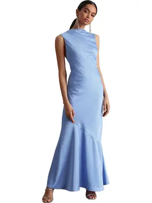 Significant Other Lana Satin Maxi Dress - Blue