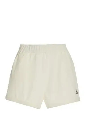 Moncler Oversized Cotton-blend Sweat Shorts - White