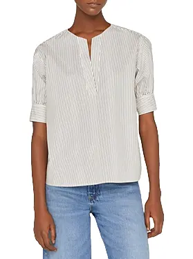 FRAME Frame V-Neck Top Bone Multi