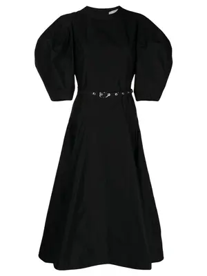 3.1 Phillip Lim Belted-waist Mid-length Dress - Black