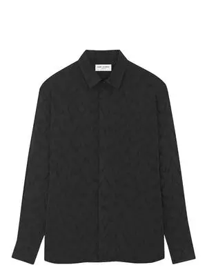 Saint Laurent Yves Collar Shirt - Black