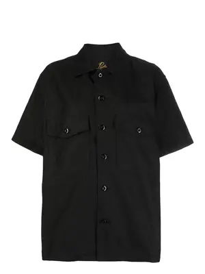 Needles Flap-pockets Cotton Shirt - Black