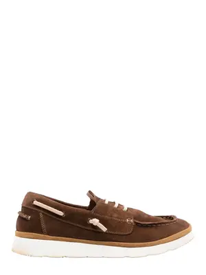 Moma Lace-up Boat Shoes - Brown