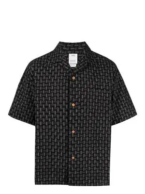Visvim Graphic-print Short-sleeve Shirt - Black