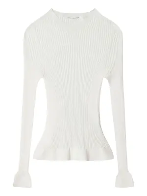 Cecilie Bahnsen Jayla Knitted Top - White