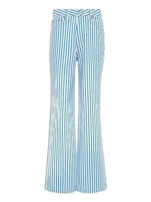 GANNI Magny Striped Straight Jeans - Multicoloured