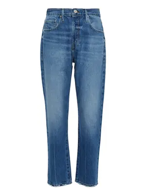 FRAME Le Original High-rise Straight Jeans - Blue