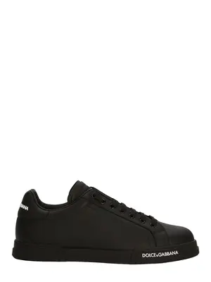 Dolce & Gabbana Logo-patch Sneakers - Black