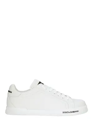 Dolce & Gabbana Logo-patch Low-top Sneakers - White