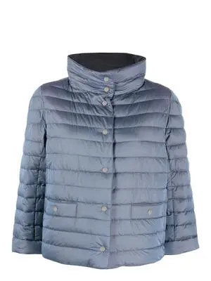 MOORER Cindy High-collar Padded Jacket - Blue