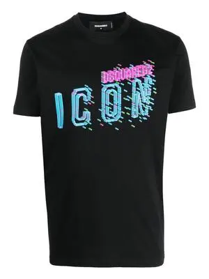 Dsquared2 Icon-print Cotton T-shirt - Black