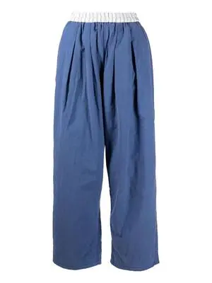 MAISON MARGIELA Drop Crotch Cropped Trousers - Blue