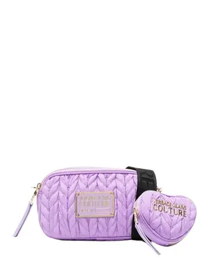 Versace Logo-plaque Crossbody Bag - Purple