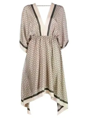 BRUNELLO CUCINELLI Geometric-Print Mini Dress