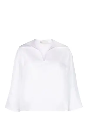 TORY BURCH Tory Burch Spread-Collar Silk Shirt