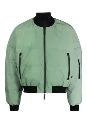 Templa Reflective Padded Bomber Jacket - Green