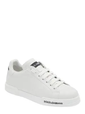 Dolce & Gabbana Portofino Logo Sneakers - White