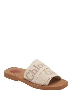 Chloé Woody Slide Sandal - Blushy Beige