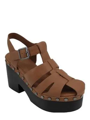 ARTISAN CRAFTED BY ZIGI Lorenza Platform Fisherman Sandal - Tan Leather