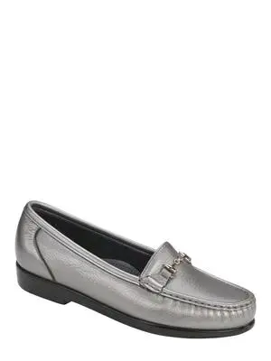SAS Metro Metallic Loafer - Pewter