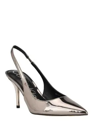 Calvin Klein Calvin Klein Cinola Slingback Pumps Pewter