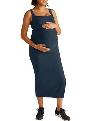 Beyond Yoga Beyond Yoga Icon Spacedye Maternity Dress Nocturnal Navy