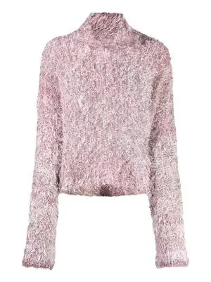 JW Anderson Cut-out Cropped Jumper - Pink