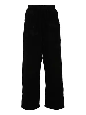 Balenciaga Crinkled-effect Track Pants - Black