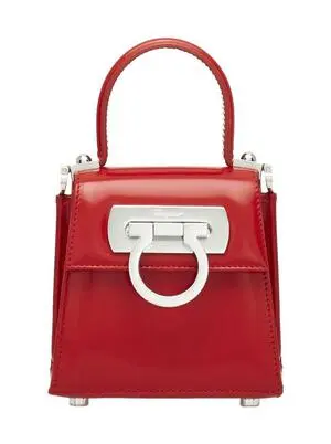 FERRAGAMO Iconic Top Handle Mini Bag - Red