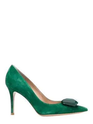 GIANVITO ROSSI Jaipur 85mm Pumps - Green