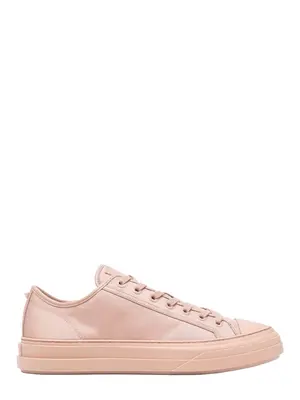 Valentino Garavani Logo-patch Lace-up Sneakers - Pink